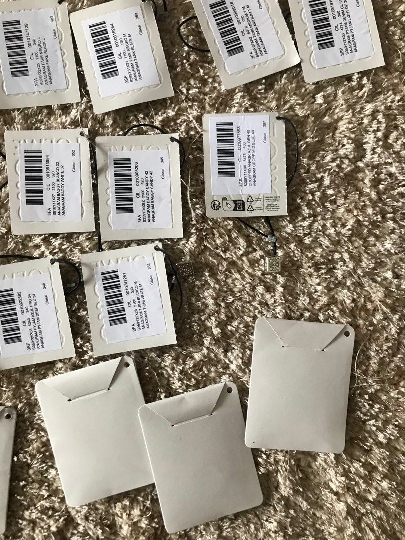 LOEWE TAG BRAND LABEL CARD BOOKLET NEW AUTHENTIC HARGA SATUAN YA PILIH ...