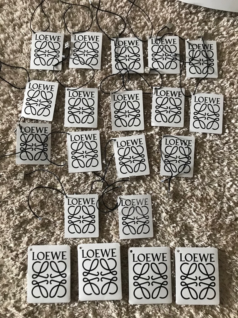 LOEWE TAG BRAND LABEL CARD BOOKLET NEW AUTHENTIC HARGA SATUAN YA PILIH ...