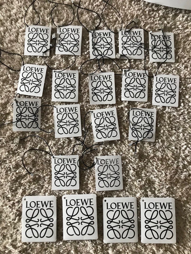 LOEWE TAG BRAND LABEL CARD BOOKLET NEW AUTHENTIC HARGA SATUAN YA PILIH ...