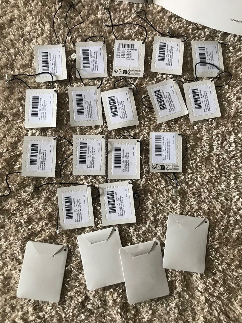 LOEWE TAG BRAND LABEL CARD BOOKLET NEW AUTHENTIC HARGA SATUAN YA PILIH ...