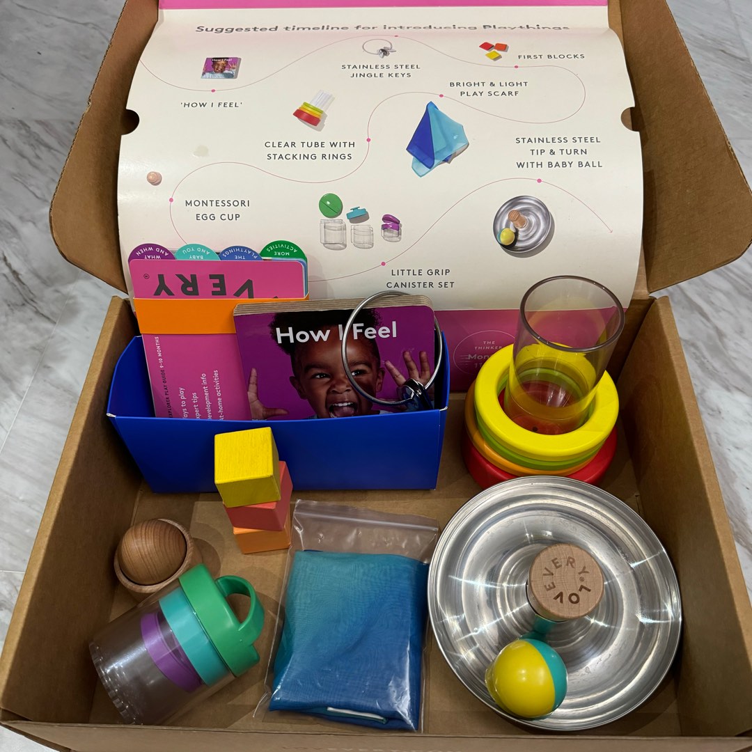 Lovevery The Explorer Play Kit for Months 9-10, Babies & Kids, Infant ...