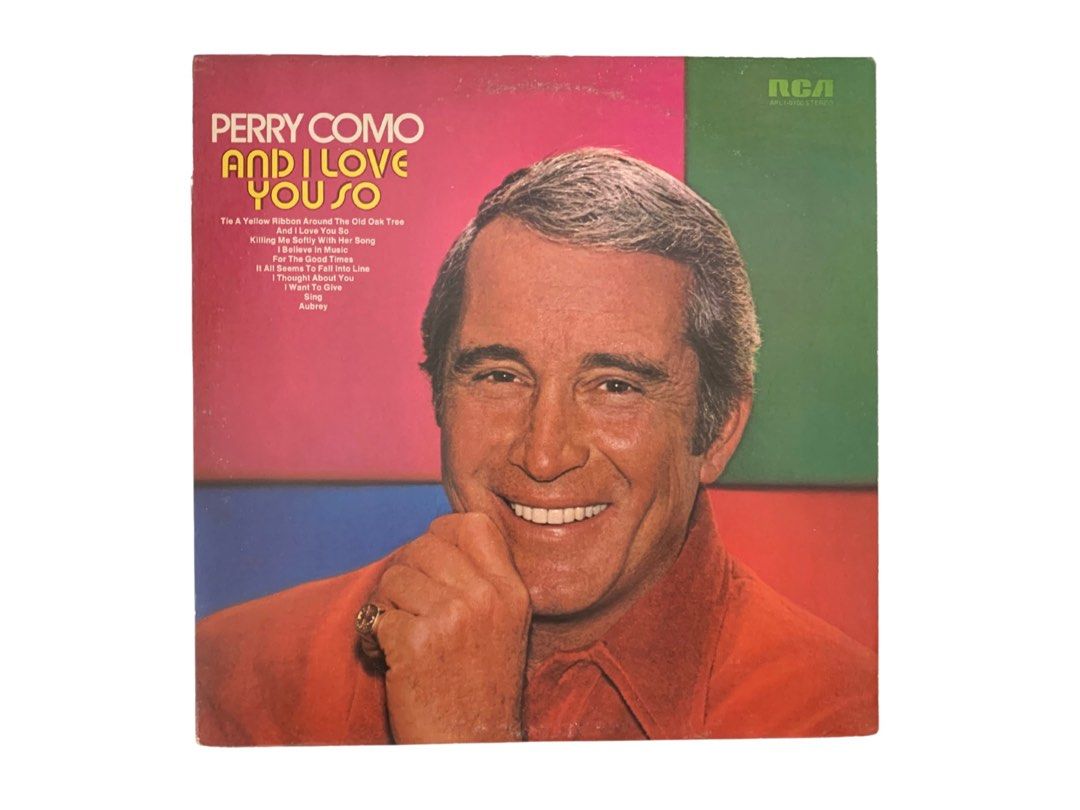 [LP] And I Love You So - Perry Como Plaka Vinyl Record, Hobbies & Toys ...