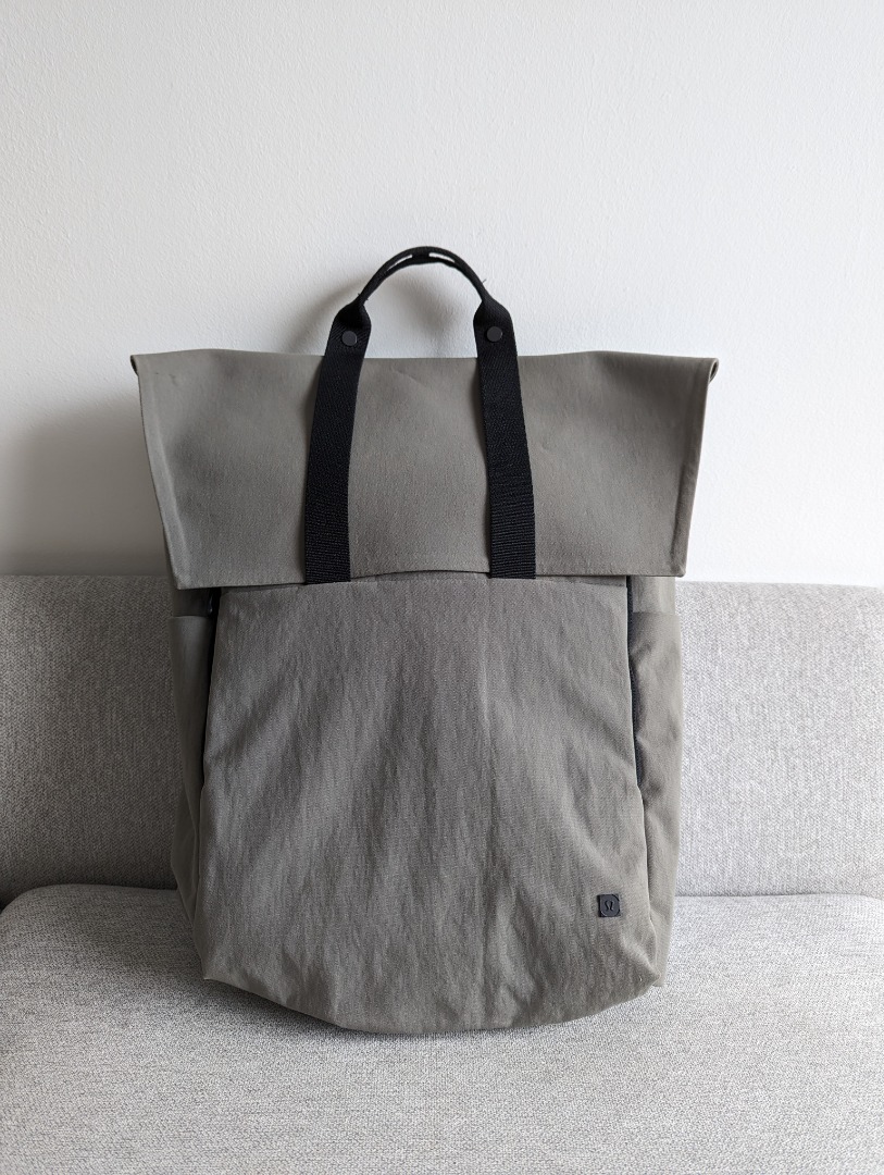 Lululemon Workout Backpack Grey, Men's Fashion, Bags, Backpacks on ...