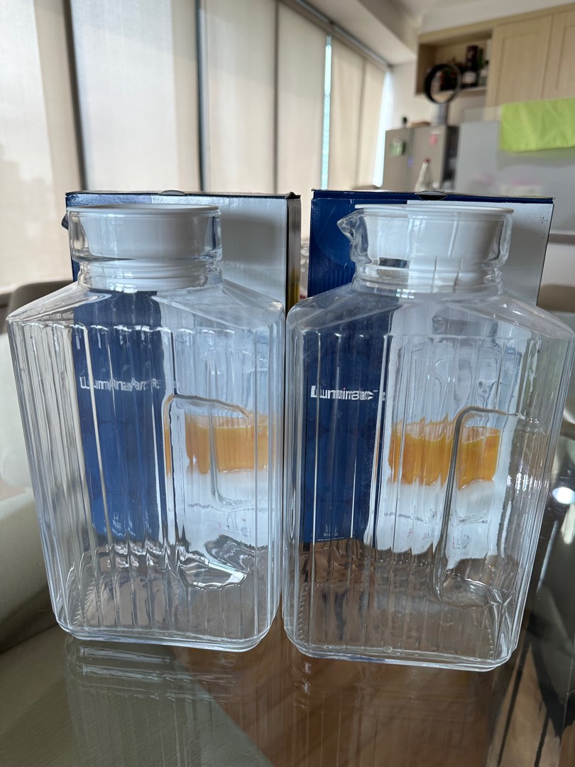 Luminarc Glass Pitcher 2L (buy 2 for 500), Furniture & Home Living ...