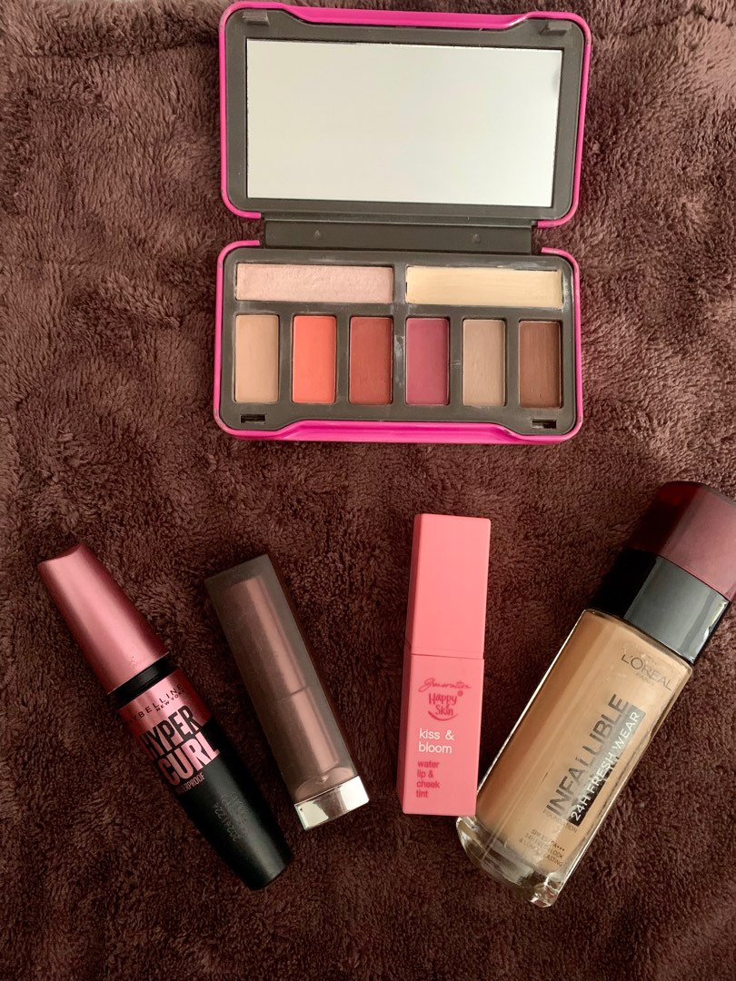 MAKE UP BUNDLE A (Loreal, Maybelline, BYS, Happy Skin), Beauty ...