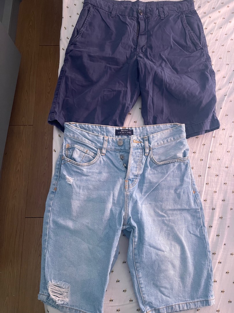 Maong Shorts, Men's Fashion, Bottoms, Shorts on Carousell