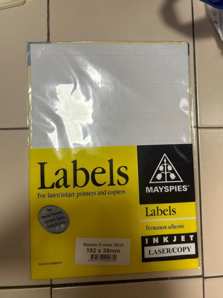 Mayspies Adhesive Labels, Hobbies & Toys, Stationery & Craft ...