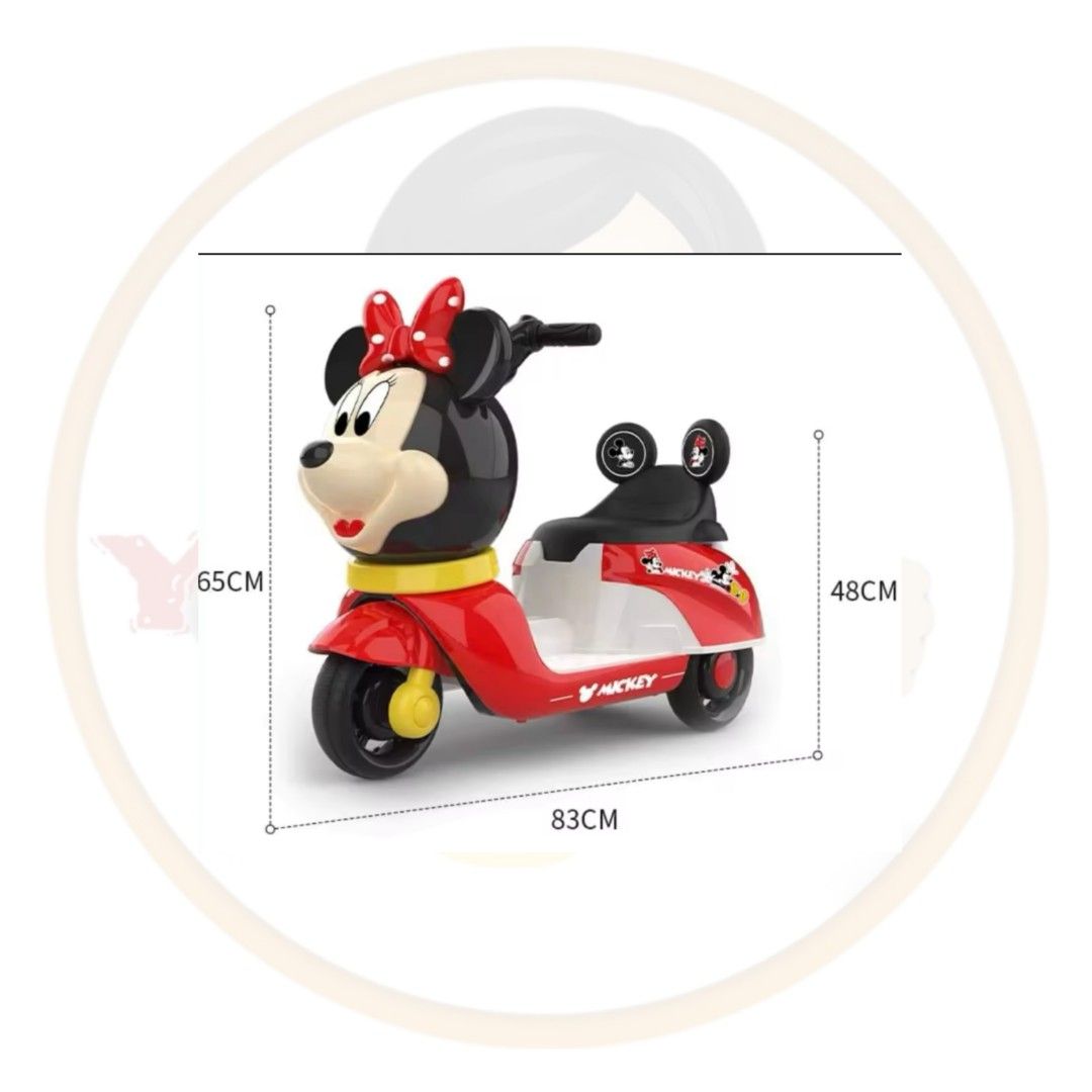 Minnie mouse kiddie motorcycle, Hobbies & Toys, Toys & Games on Carousell