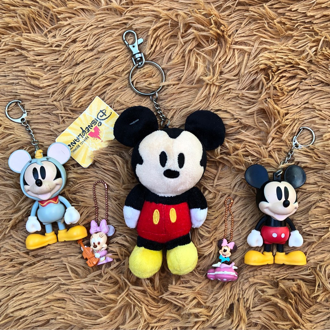 MICKEY MOUSE AND MINNIE MOUSE KEY CHAIN (BUNDLE/SET), Hobbies & Toys ...