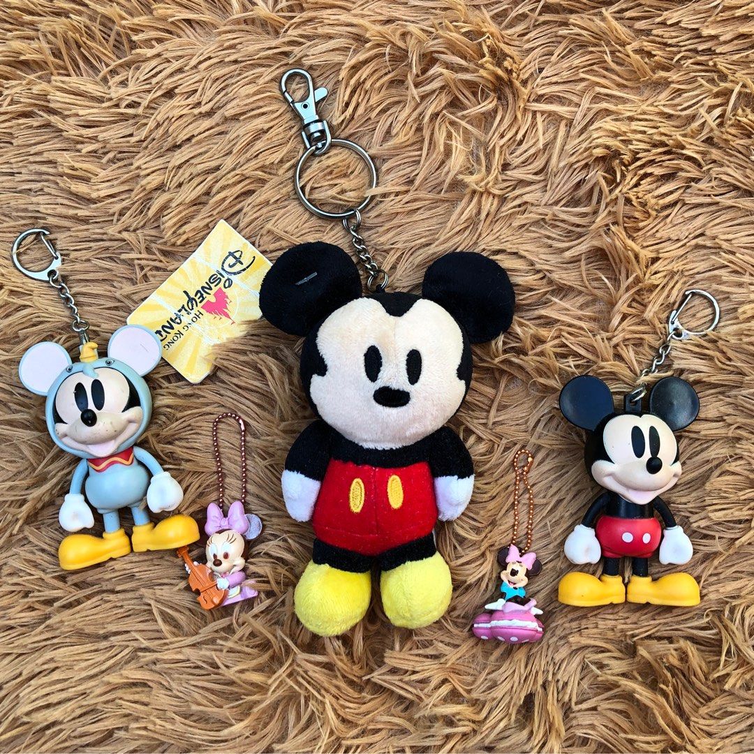 MICKEY MOUSE AND MINNIE MOUSE KEY CHAIN (BUNDLE/SET), Hobbies & Toys ...