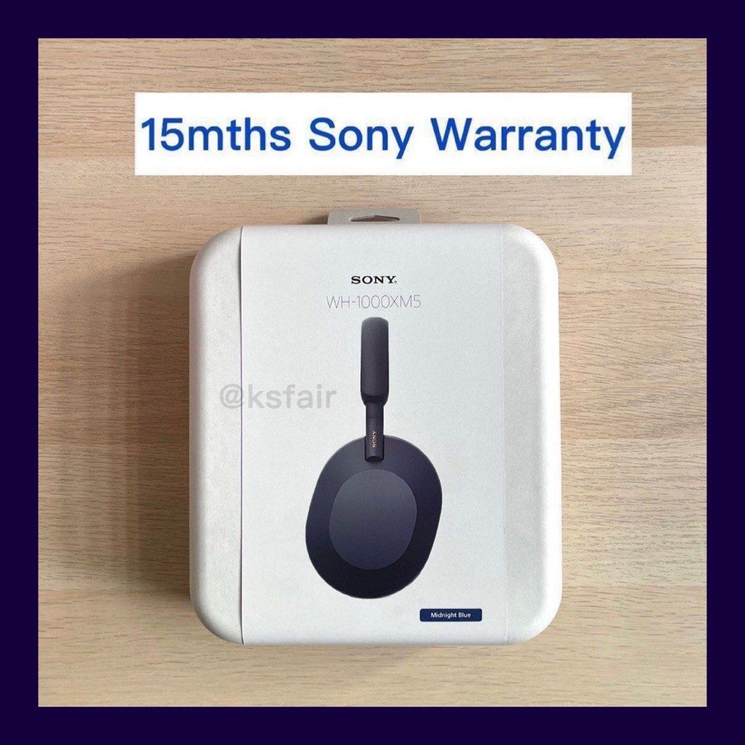 [Midnight Blue] SONY XM5 WH-1000XM5 Local 15 Months Sony Warranty ...