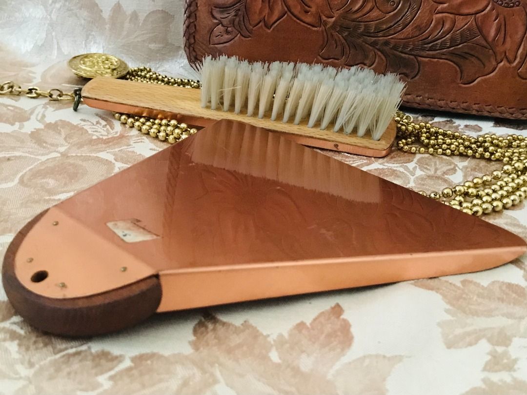 Minimalist Rustic Vintage Handmade Copper Alloy & Wood Metal Small ...