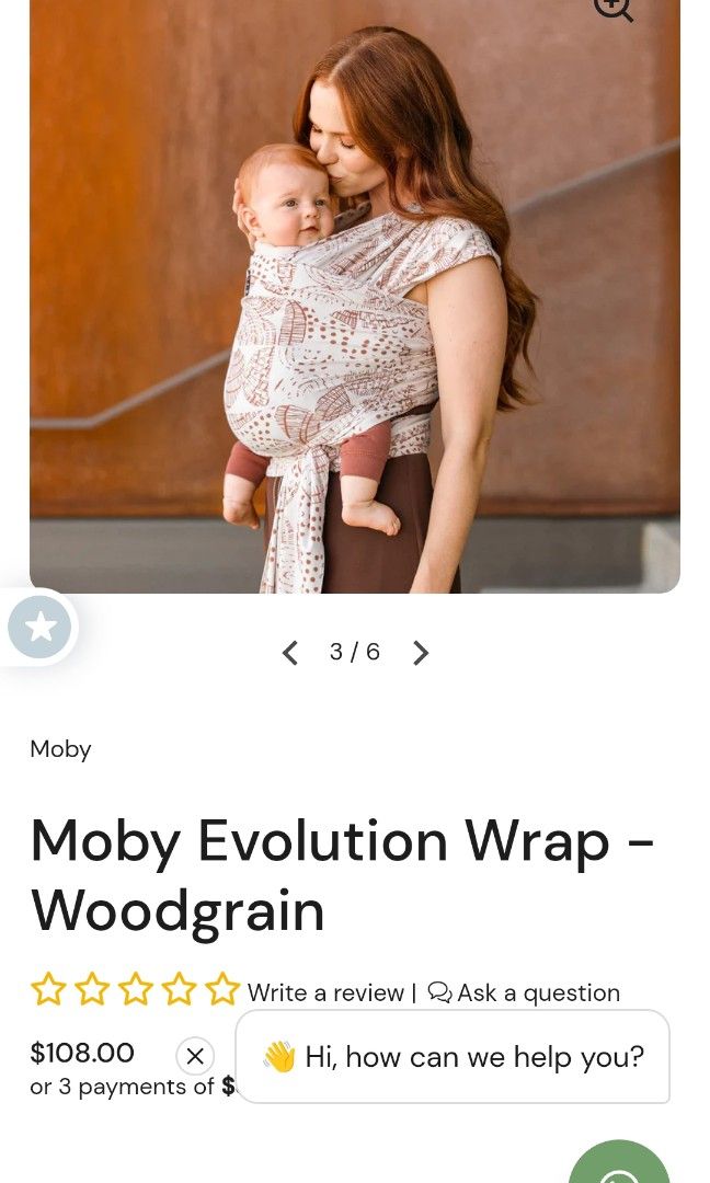 Moby Evolution Wrap Woodgrain Bamboo, Babies & Kids, Going Out ...