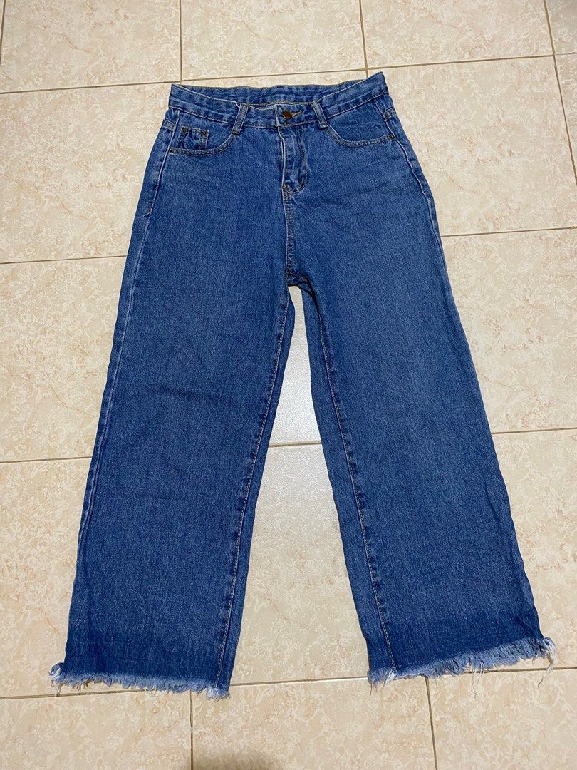 Mom Dark Maong Jeans, Women's Fashion, Bottoms, Jeans on Carousell