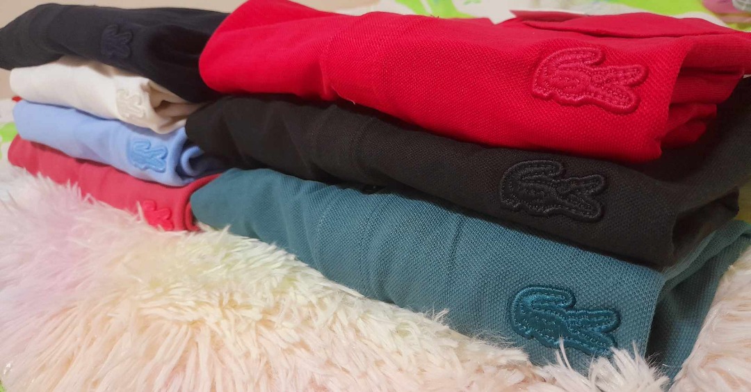 Monochromatic logo by LACOSTE Poloshirt, Men's Fashion, Tops & Sets ...