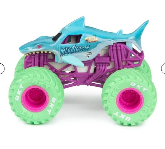 Monster Jam, 2-Pack Neon 1:64 Nitro Monster Trucks, Alien Invasion Vs ...