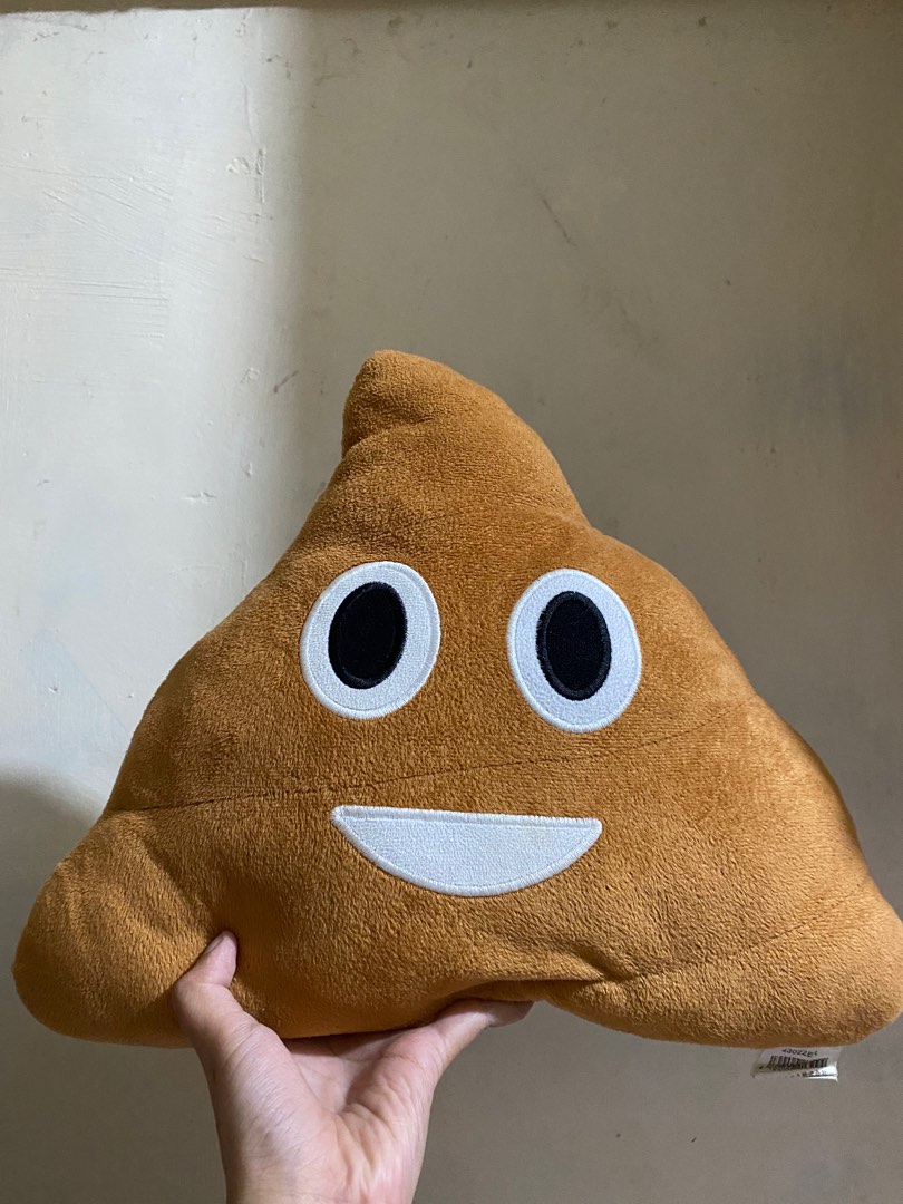 Nakangiti na poop desk pillow, Hobbies & Toys, Toys & Games on Carousell