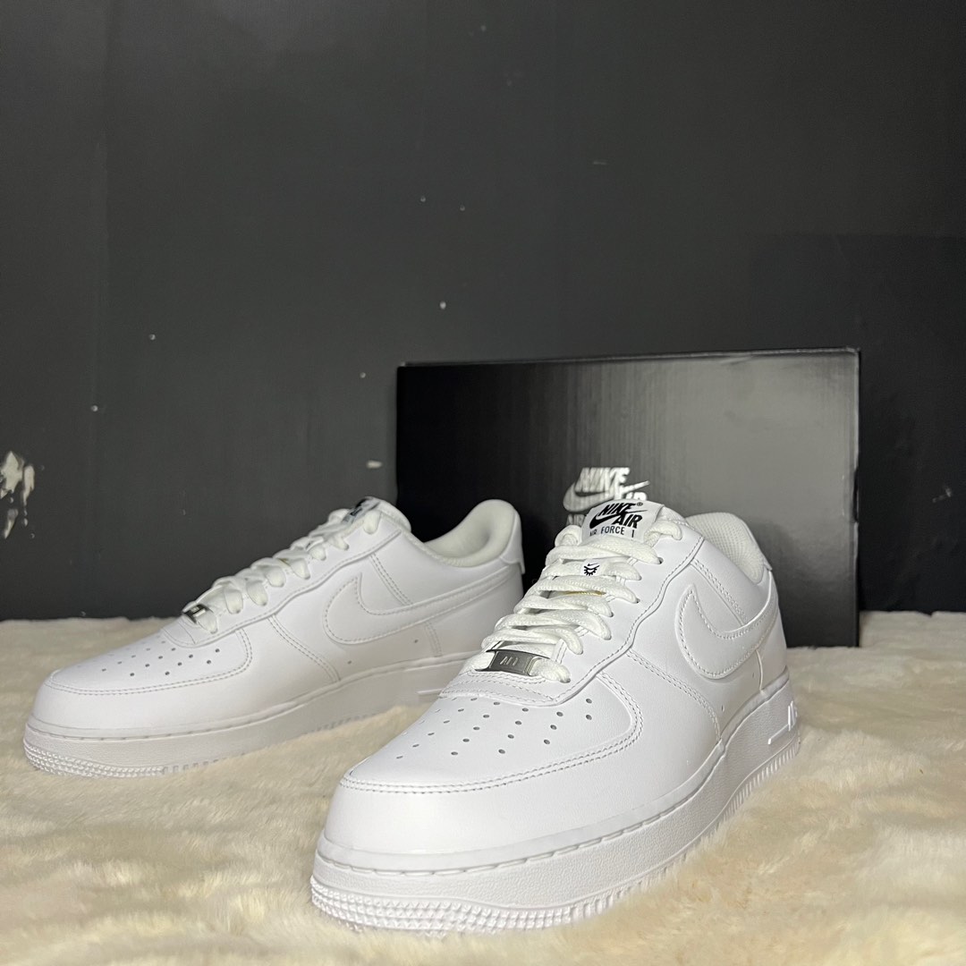 NIKE AIR FORCE 1 ‘07 EASYO ON “TRIPLE WHITE”, Men's Fashion, Footwear ...