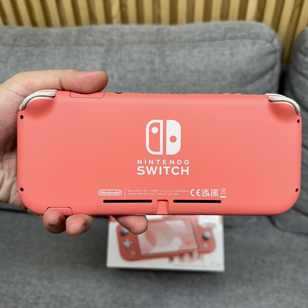 Nintendo Switch Coral Pink, Video Gaming, Video Game Consoles, Nintendo ...