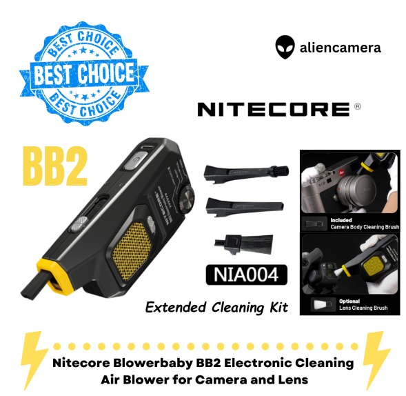 Nitecore Blowerbaby BB2 Electronic Cleaning Air Blower for Camera and Lens, Photography ...