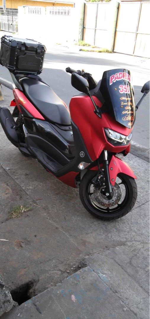 Nmax ABS 2021 Matte Red, Motorbikes, Motorbikes for Sale on Carousell