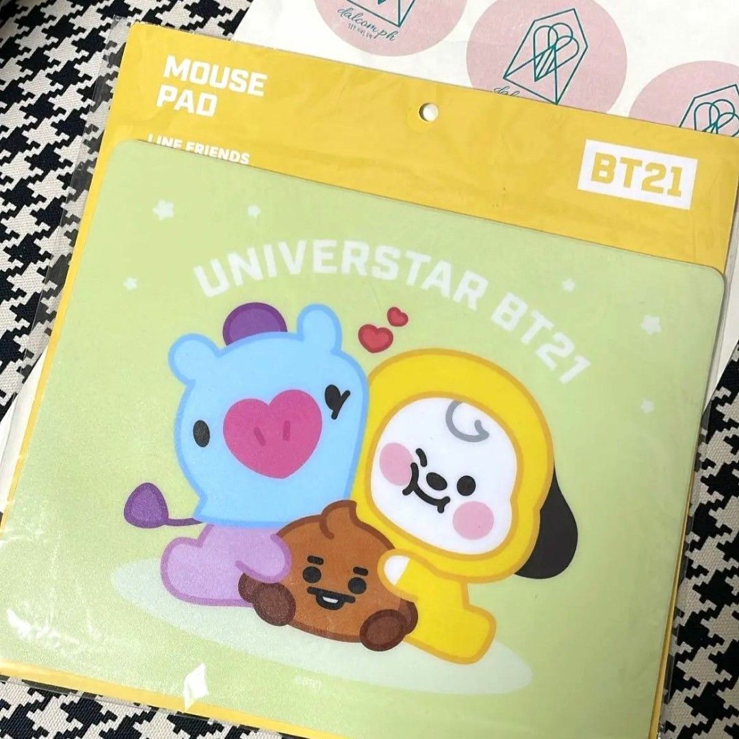 OFFICIAL BT21 UNIVERSTAR MOUSE PAD, Hobbies & Toys, Memorabilia ...
