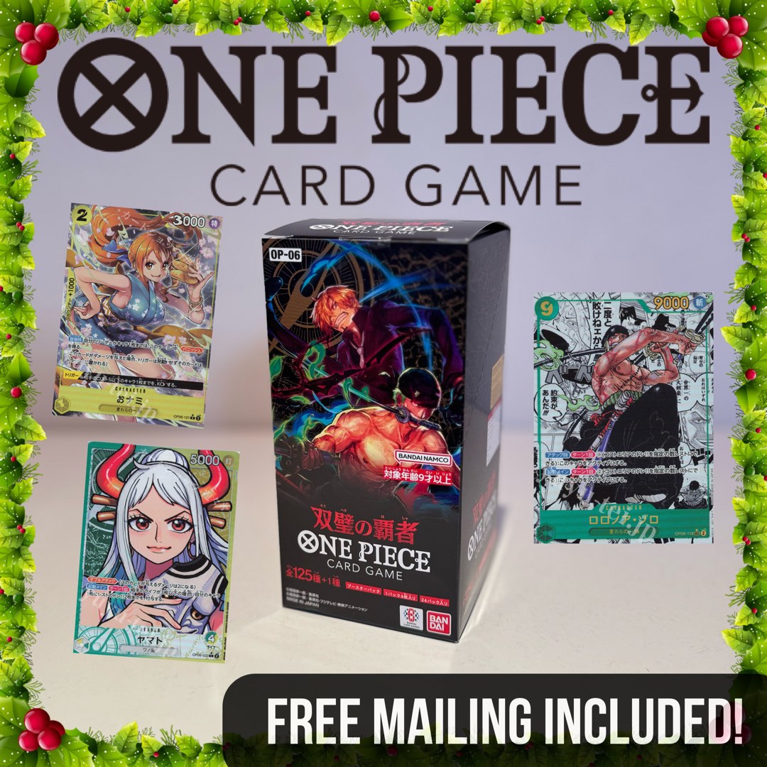 One piece card game tcg op-06 op06 op6 booster box packs case op-01 op ...
