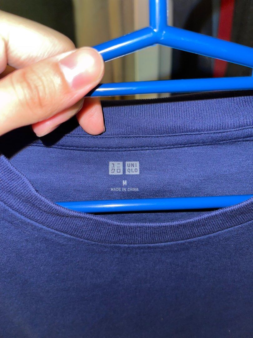 Original Blue Uniqlo Sweater, Men's Fashion, Tops & Sets, Tshirts ...