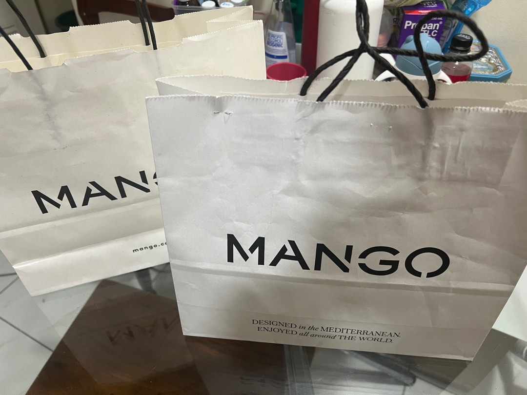 Original MANGO paperbag, Women's Fashion, Tops, Blouses on Carousell