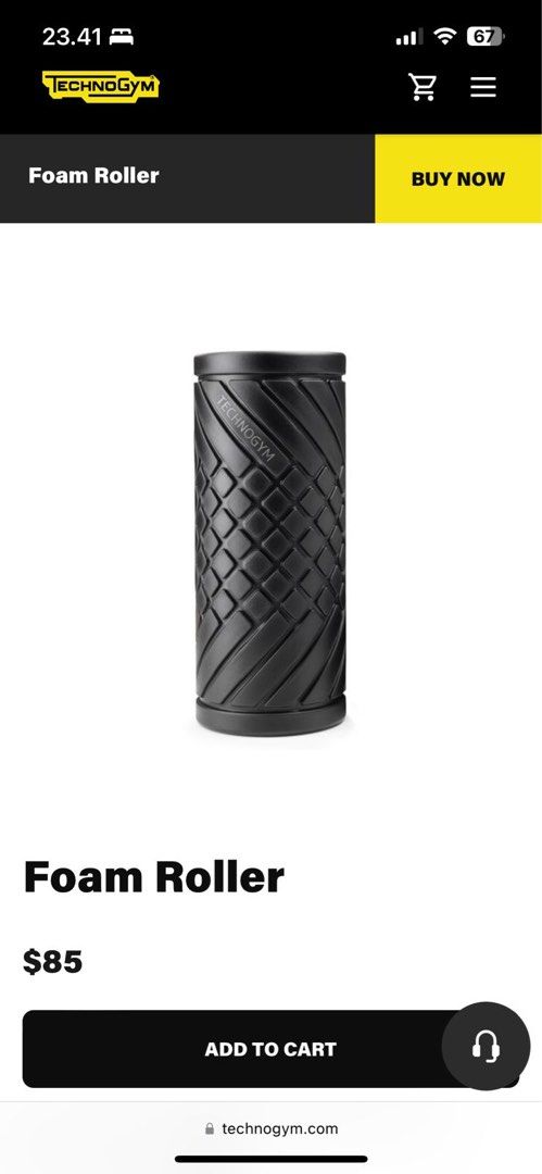 Original Technogym Foam Roller Olah Raga Perlengkapan Olahraga