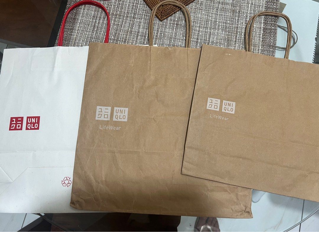 Original Uniqlo paperbag, Women's Fashion, Tops, Blouses on Carousell