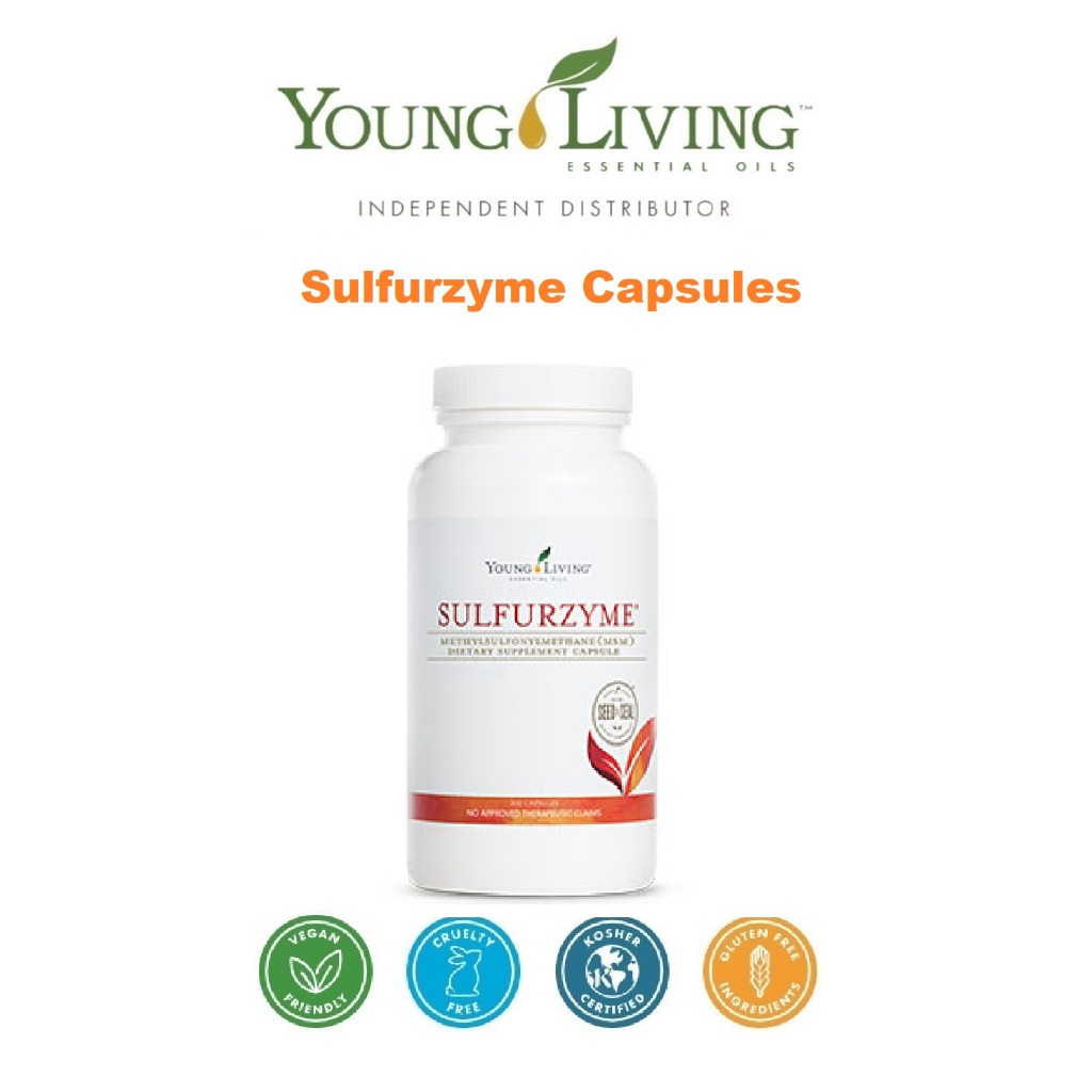 Original Young Living Sulfurzyme 180 ct, Health & Nutrition, Health ...
