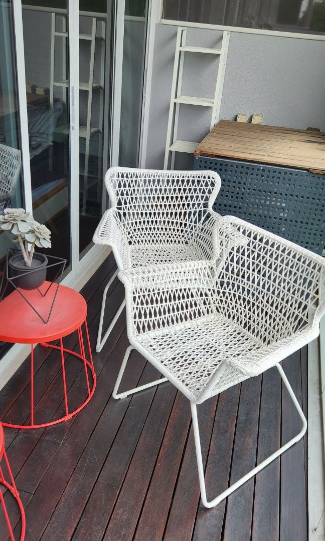 Outdoor chairs Ikea Hogsten, Furniture & Home Living, Outdoor Furniture ...