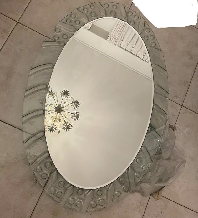 Oval Long Mirror, Furniture & Home Living, Home Decor, Mirrors on Carousell