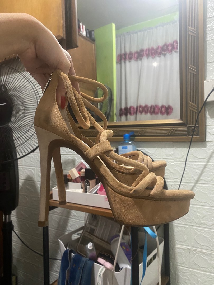 PAGEANT HEELS NUDE BROWN 5INCH, Women's Fashion, Footwear, Heels on ...