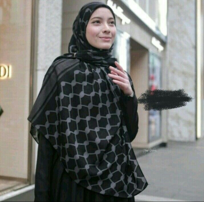 Palestine Hijab Bawal Cotton ( bidang 45") / Palestine Keffiyeh Hijab ...