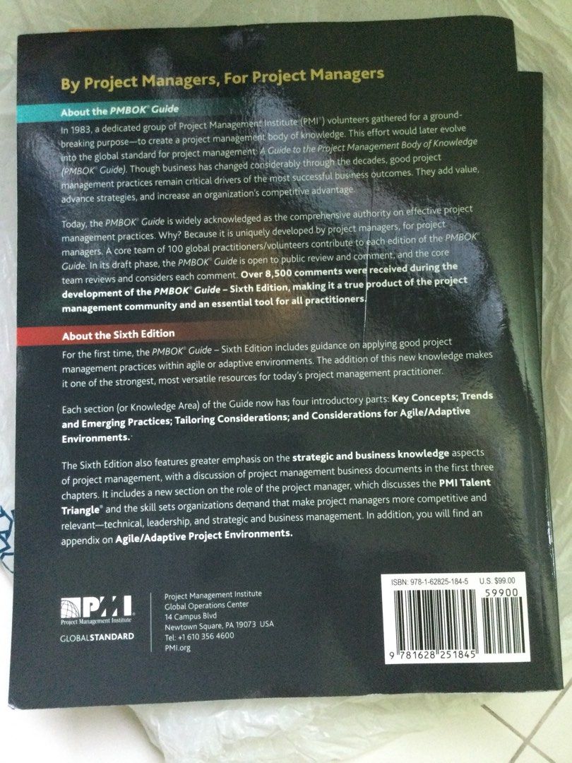 Pmbok guide -project management, Hobbies & Toys, Books & Magazines, Fiction & Non-Fiction on ...