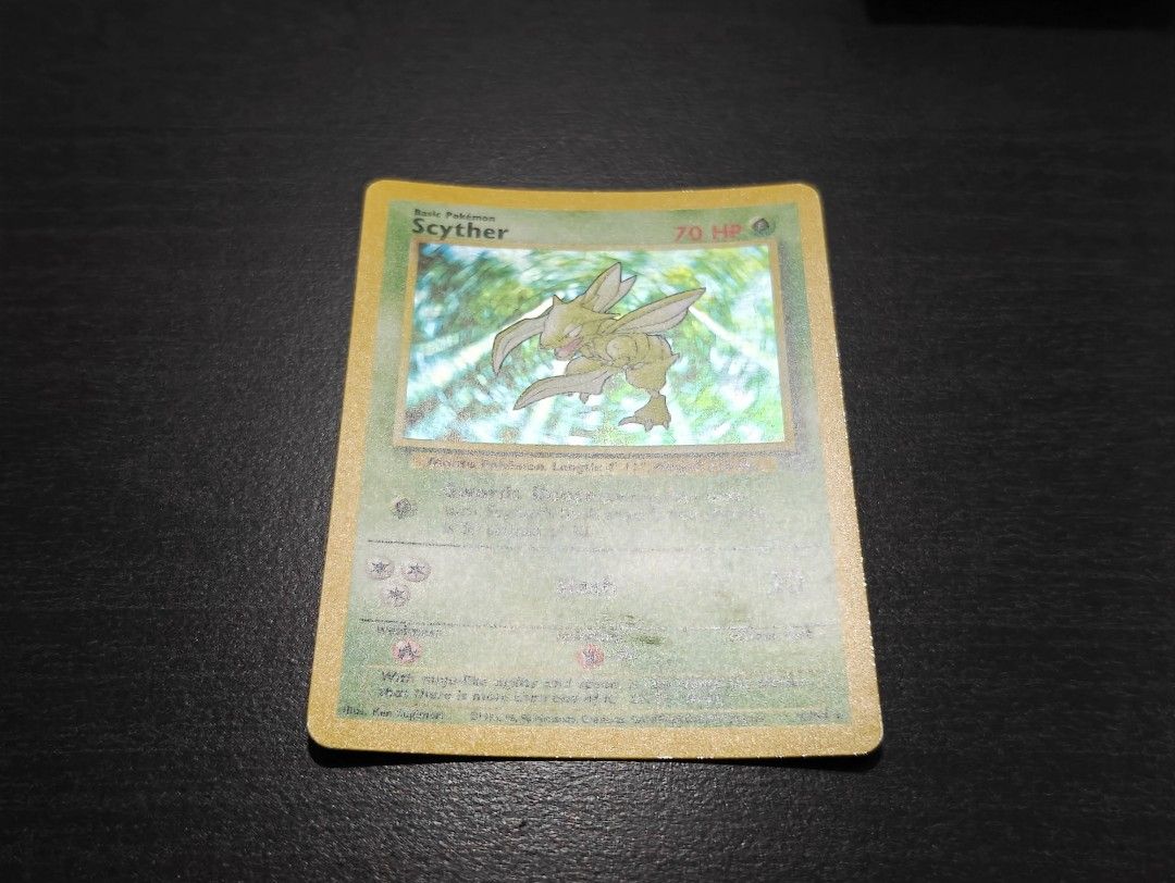 Pokemon Scyther 10/64 Jungle Holo Rare, Hobbies & Toys, Toys & Games on Carousell