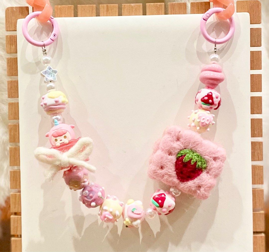 Popmart Berry Cake Handphone Chain, Women's Fashion, Watches ...