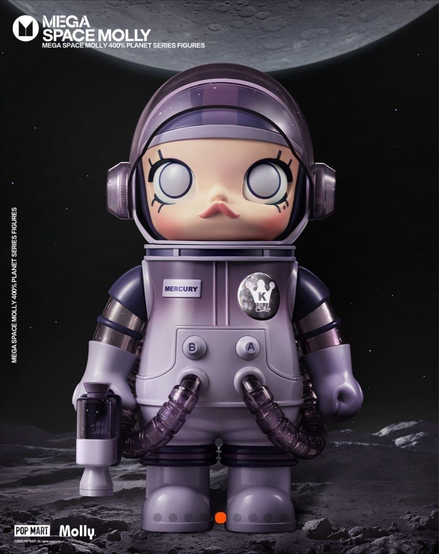 POPMART MEGA SPACE MOLLY Planet Series 400% - MERCURY, Hobbies & Toys ...