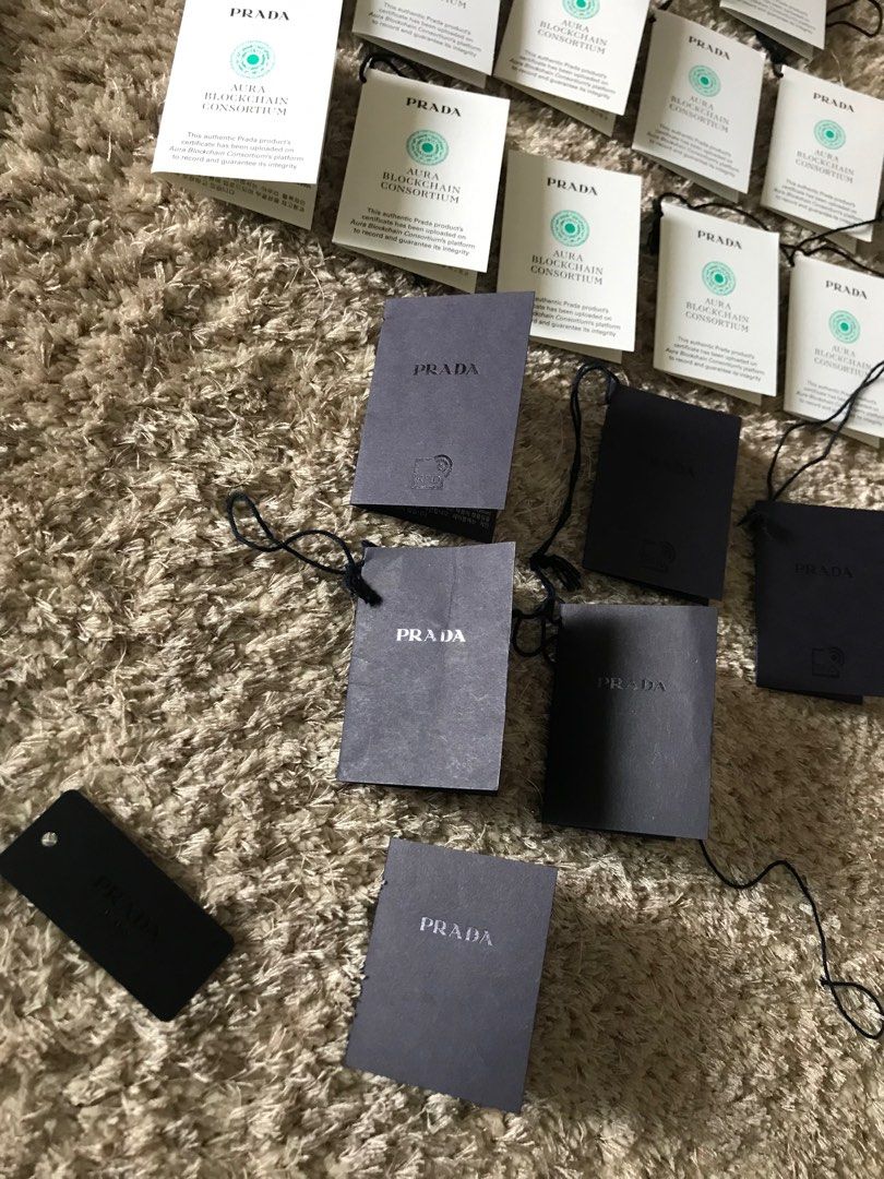 PRADA TAG CARD LABEL BOOKLET HARGA BEDA BEDA YA NEW AUTHENTIC HARGA ...