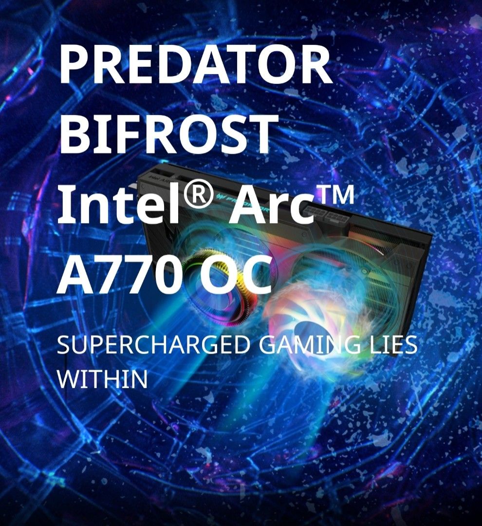 Predator Bifrost Intel Arc A770 16GB GPU, Computers & Tech, Parts ...