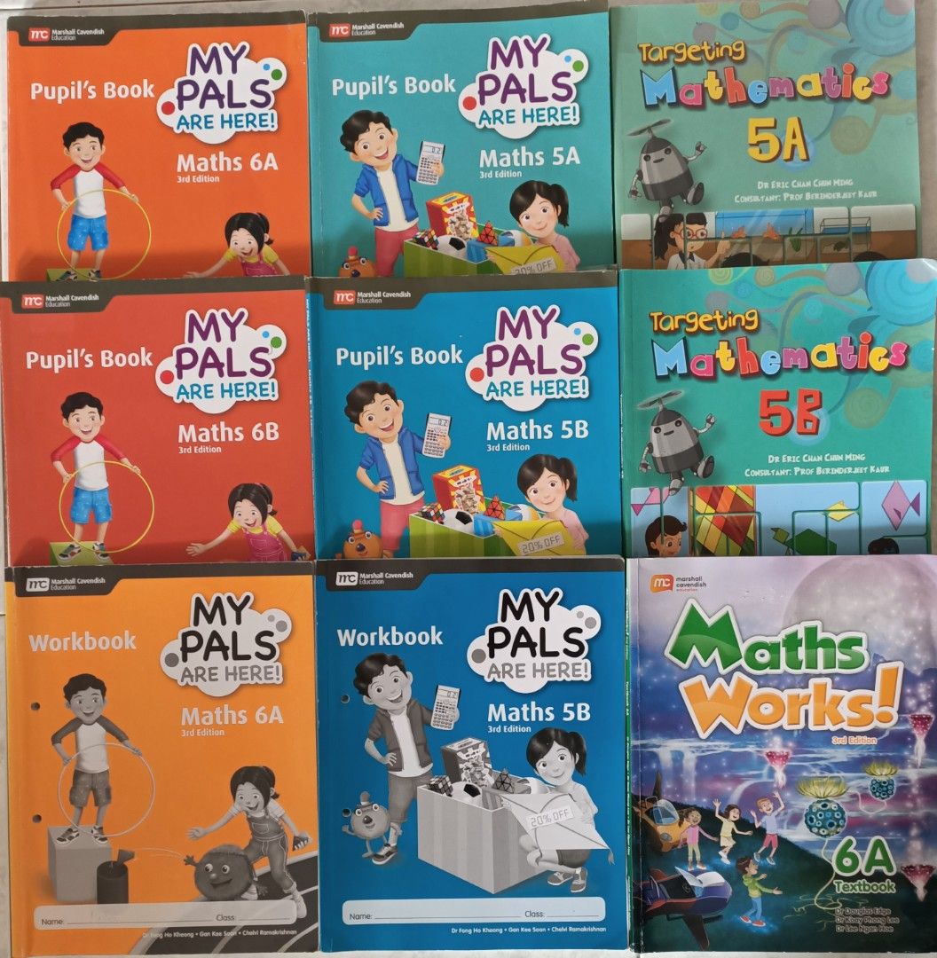 P5 P6 Primary My pals are here math textbooks, activity book, Targeting Mathematics textbooks ...