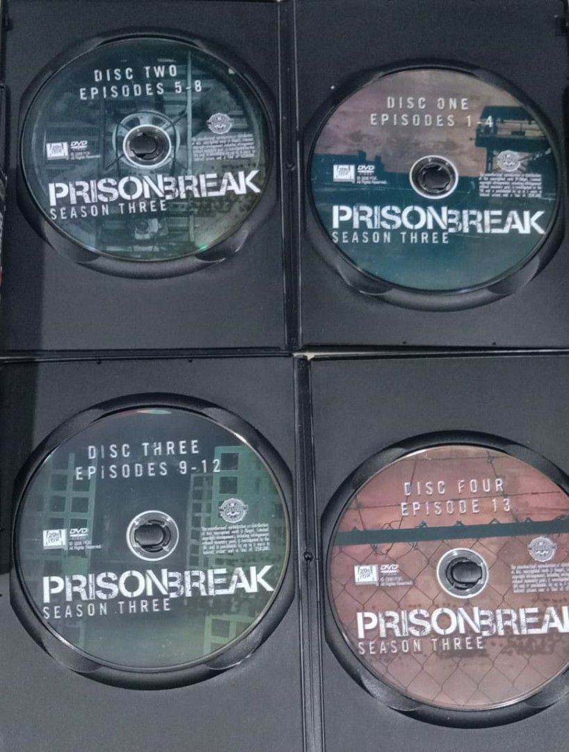 Dvd Prison Break Complete Season 3, Hobbies & Toys, Music & Media, CDs ...