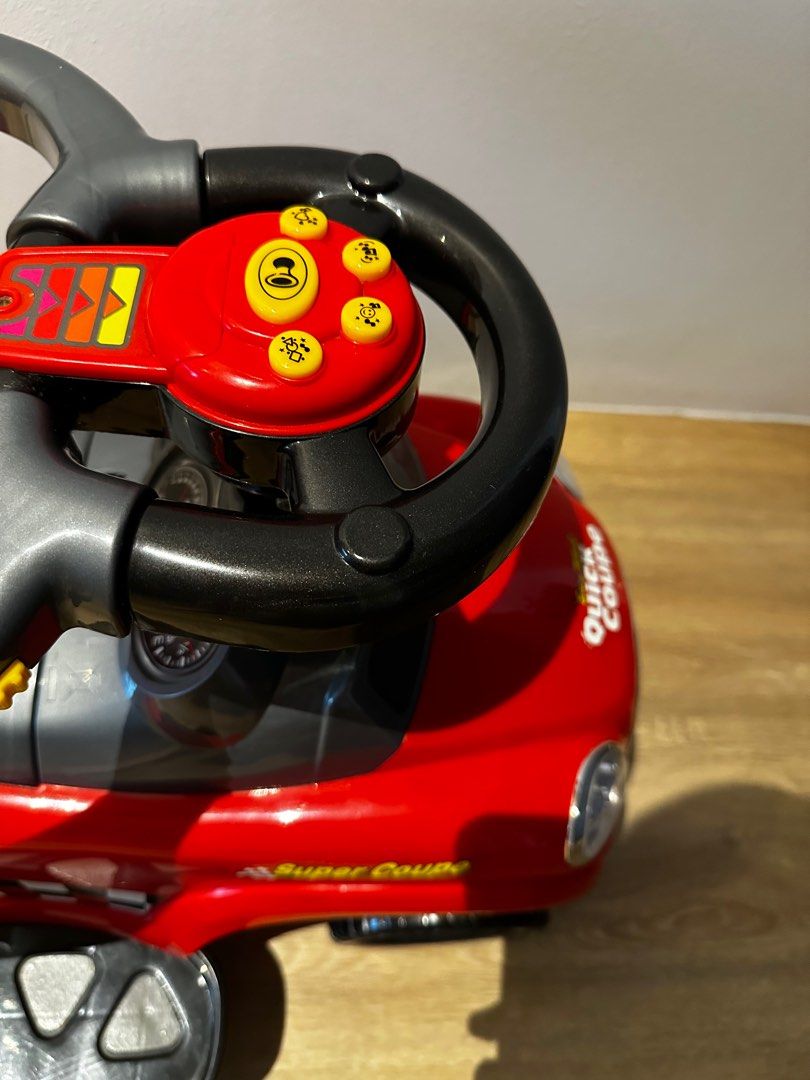 Quick Coupe Kids Red Car Stroller with music, Babies & Kids, Infant ...
