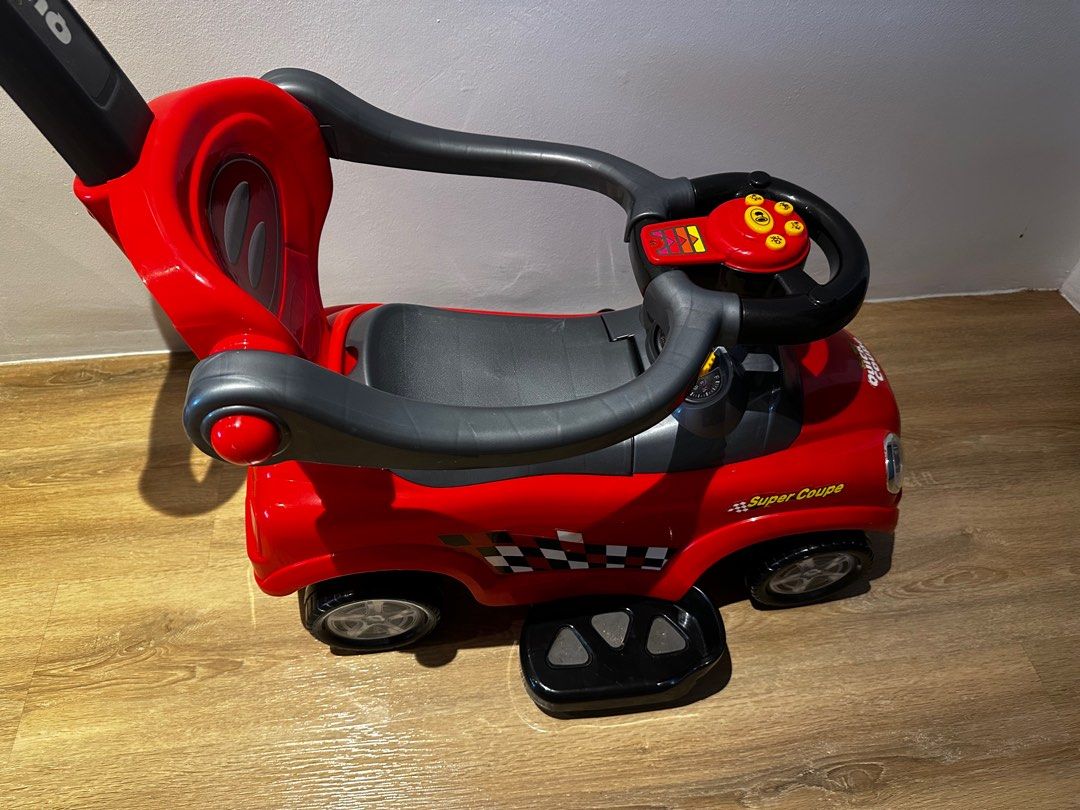 Quick Coupe Kids Red Car Stroller with music, Babies & Kids, Infant ...