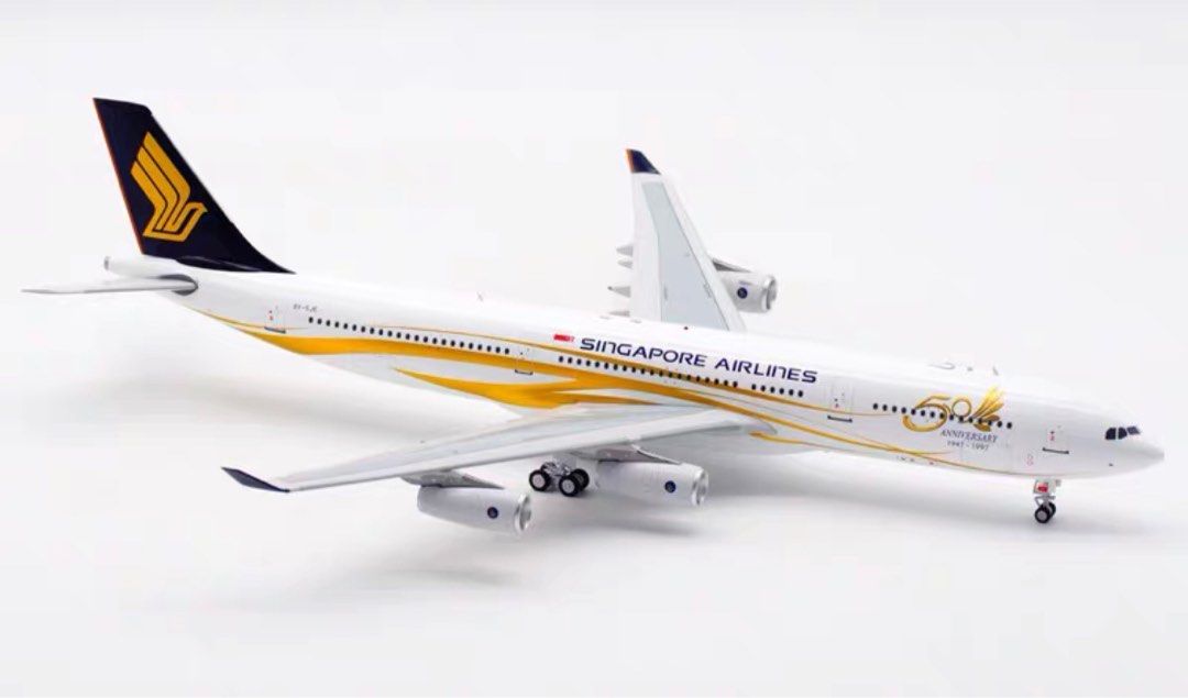 RARE PREORDER 1:200 Singapore Airlines A340-300 50th Year Anniversary ...