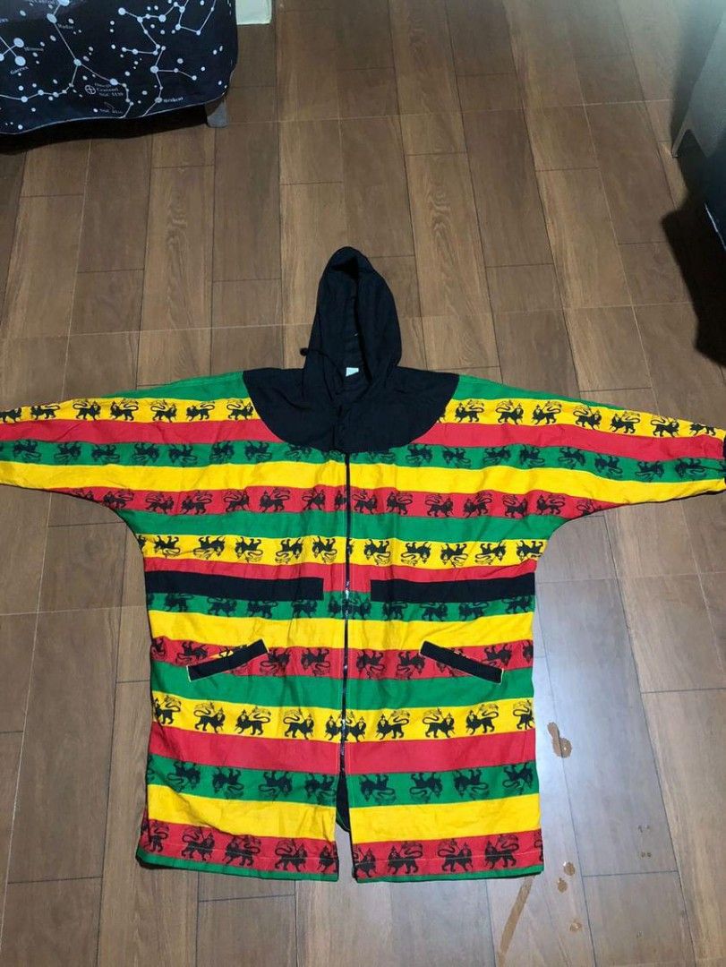 RASTA LION OF JUDAH LONG JACKET, Men's Fashion, Coats, Jackets and ...
