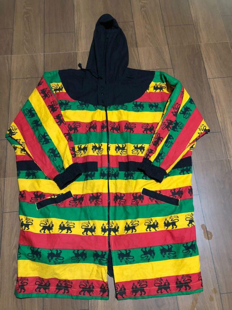RASTA LION OF JUDAH LONG JACKET, Men's Fashion, Coats, Jackets and ...