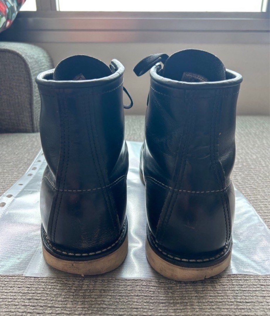 Red Wing 8130 black moc toe, Men's Fashion, Footwear, Boots on Carousell